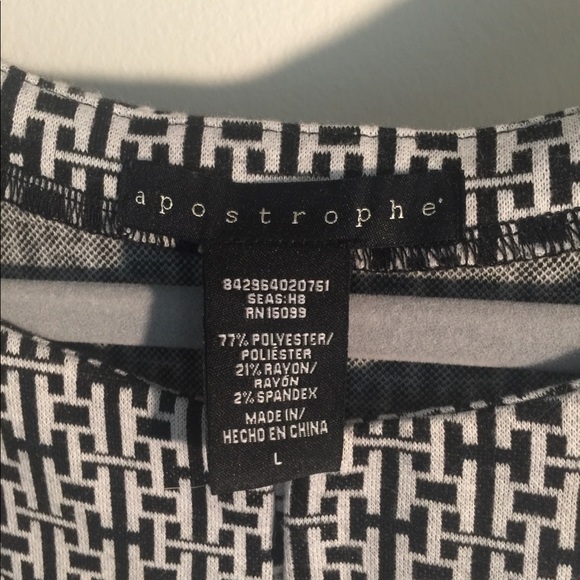 Apostrophe | Dresses | Apostrophe Black And White Dress | Poshmark